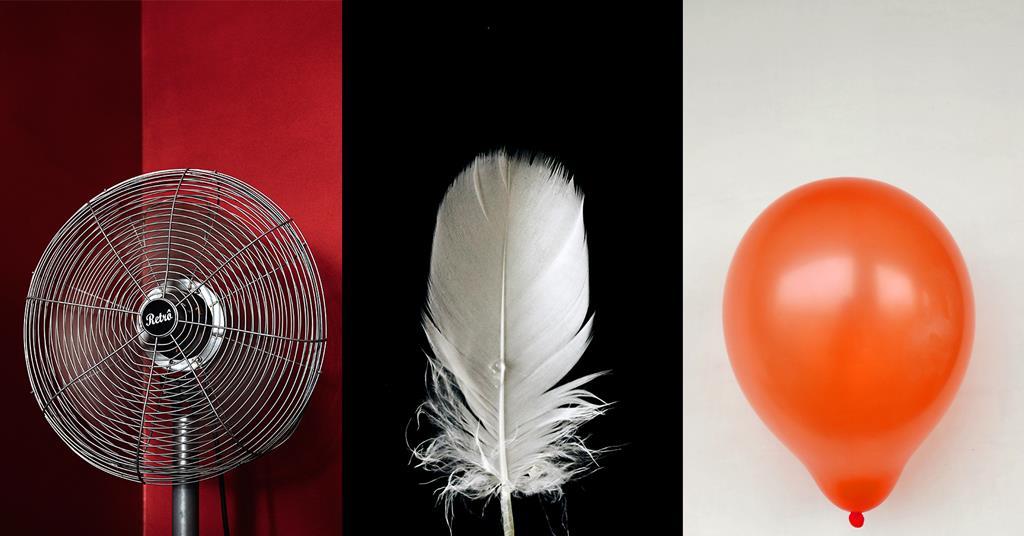 Fans, feathers and balloons: it can only be illustrations for Pentecost ...